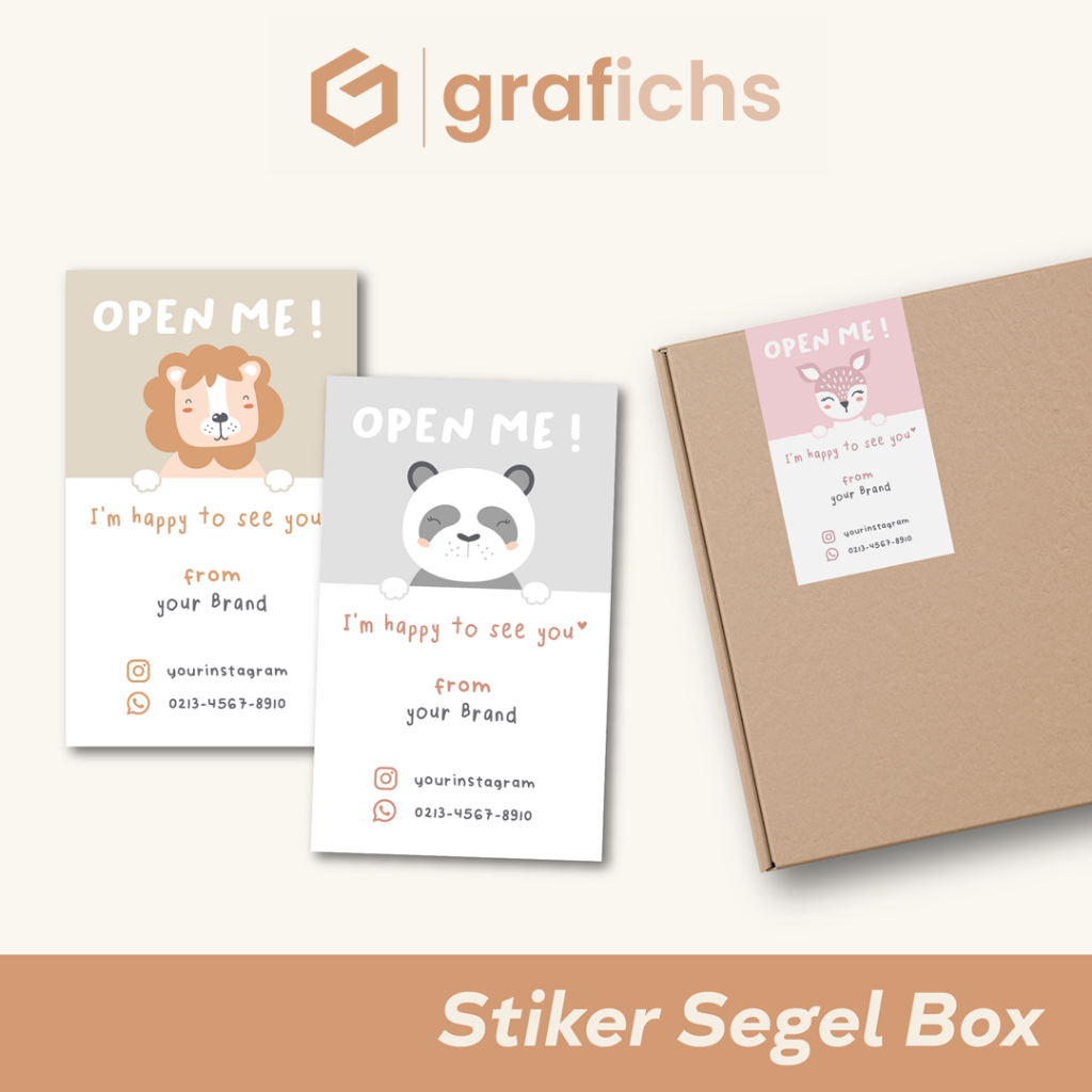 Jual Stiker Segel Box Packaging Custom Desain SB08 - SB13 by Grafichs ...