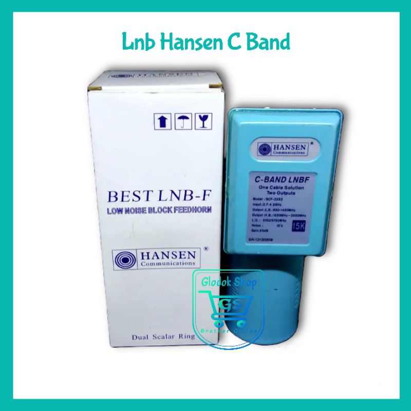 Jual LNB C-BAND DUAL OUTPUT HANSEN LNB 2 OUTPUT HANSEN LNBF HANSEN 15K ...
