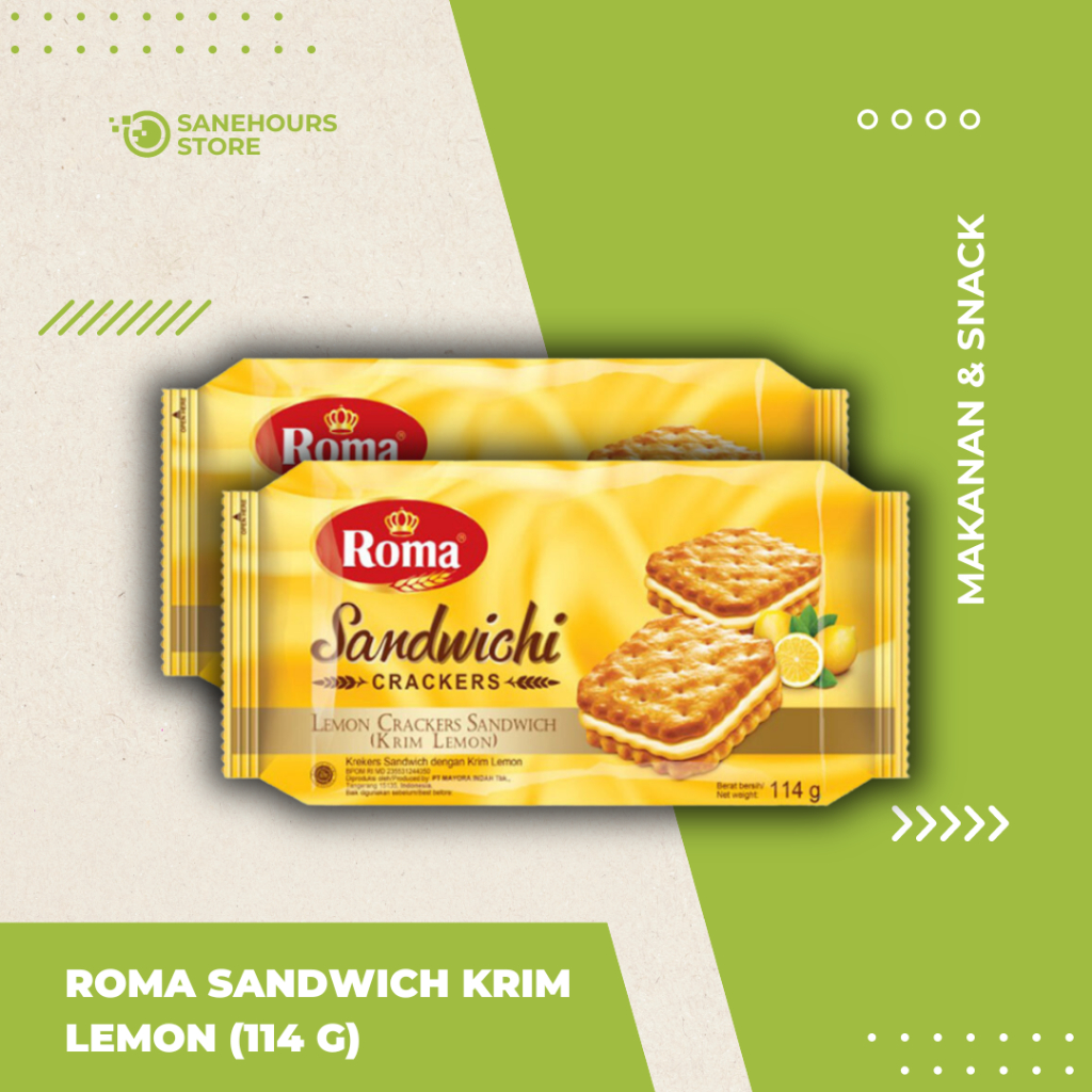Jual Roma Sandwich Krim Lemon (120 Gram) | Shopee Indonesia