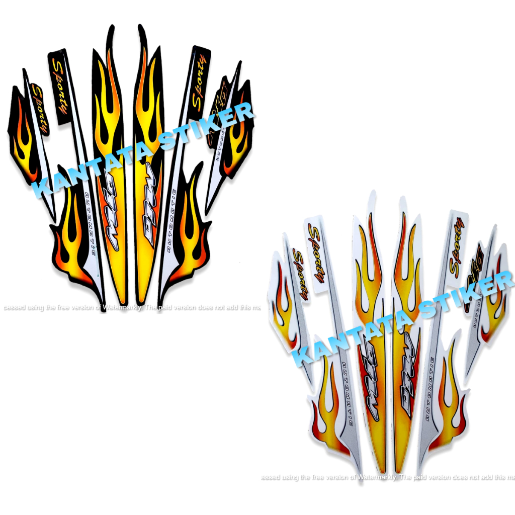 Jual STIKER STRIPING MIO SPORTY 2006 API VARIASI SEPASANG STANDAR FULL ...