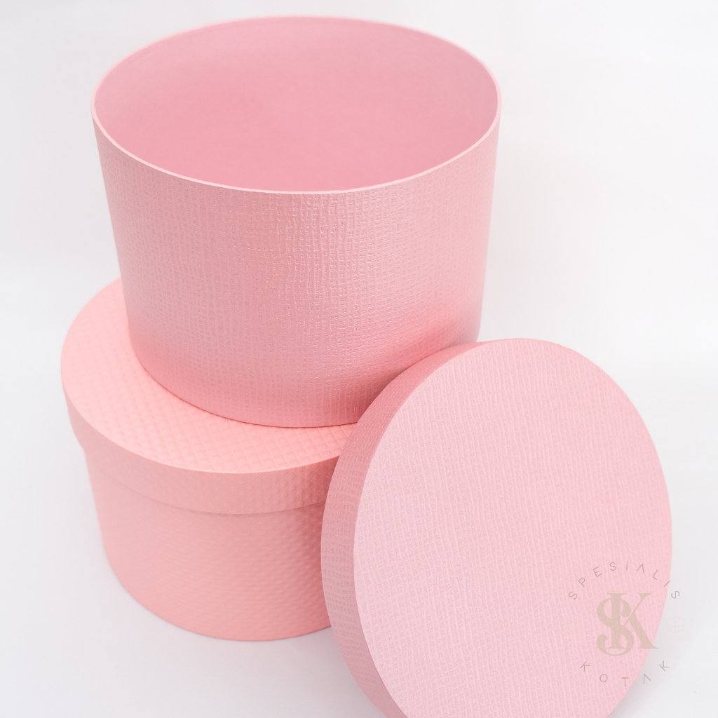 Jual SURABAYA. Gift Box / Box Hamper/ Box Bunga / Bloom Box. HARDBOX Bulat D.22 T.15 (KS ...