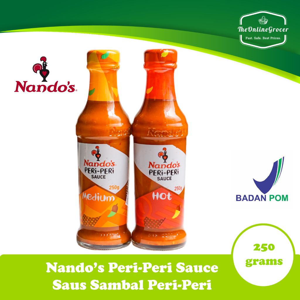 Jual Nando's Peri Peri Sauce 250gr - Saus Sambal Peri Peri | Shopee ...