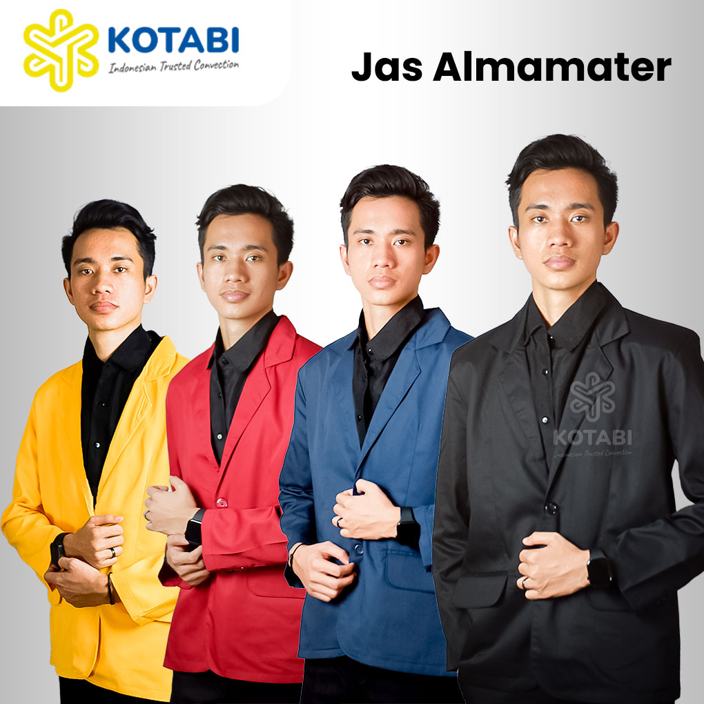 Jual KOTABI - Jas Almamater Hitam,Dongker.Kuning,Marun Polos, Almamater ...