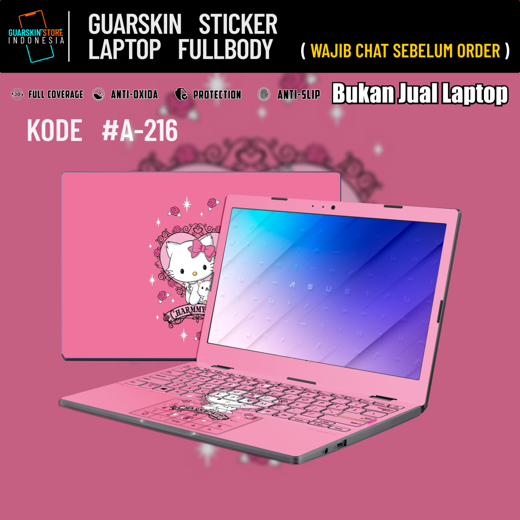 Jual Skin Protector Laptop Full Body Bisa Custom Gambar Kode A216-A220 ...