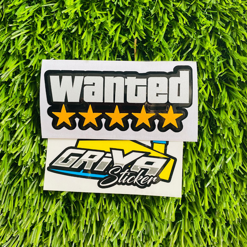 Jual Stiker WANTED sticker cutting motor | Shopee Indonesia