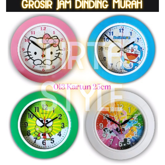 Jual Jual Jam Dinding Karakter Kartun Termurah - Pilihan Gambar : Doraemon Hello Kitty We Bare ...