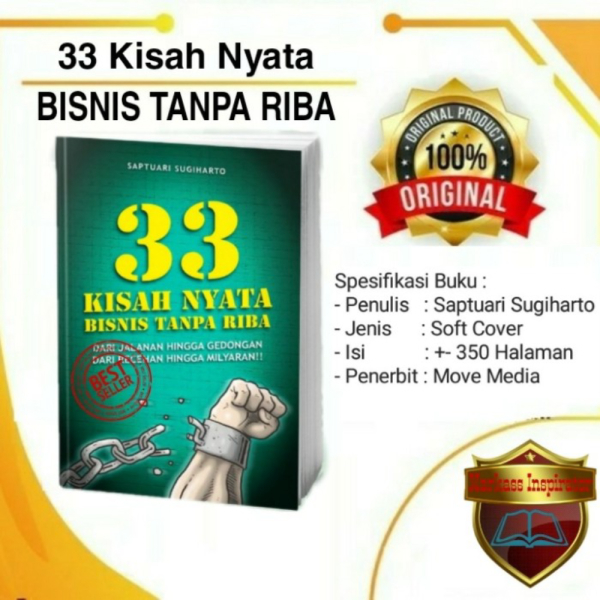 Jual Buku ORIGINAL 33 Kisah Nyata Membangun Bisnis Tanpa Riba | Shopee Indonesia
