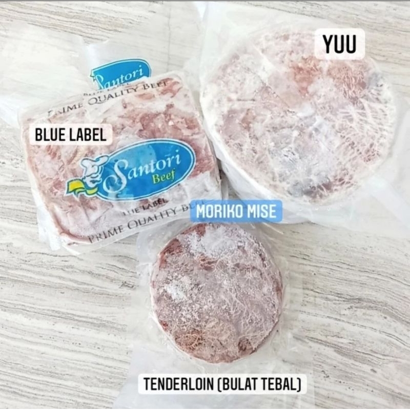 Jual blue label santori wagyu beef steak / daging steak meltique beef ...