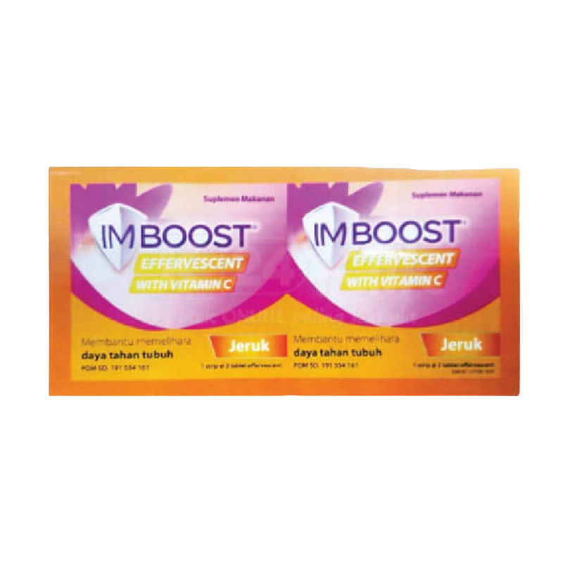 Jual IMBOOST EFFERVESCENT JERUK STRIP 2 TABLET | Shopee Indonesia