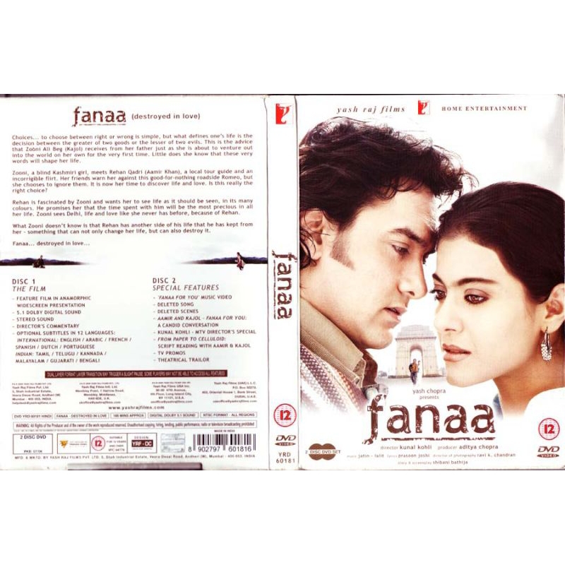 Jual KASET FILM INDIA FANAA SUBTITLE INDONESIA - KASET FILM DRAMA INDIA ...