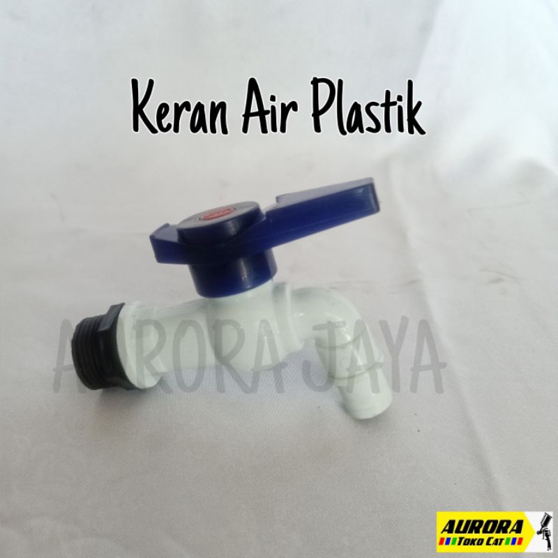 Jual Kran Air PVC plastik Bisa Ukuran 1/2 dan 3/4 inch | Shopee Indonesia