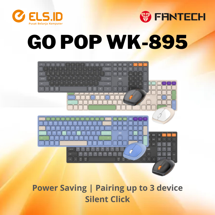 Jual Fantech Go Pop WK-895 Bundle Keyboard Mousse Wireless | Shopee ...