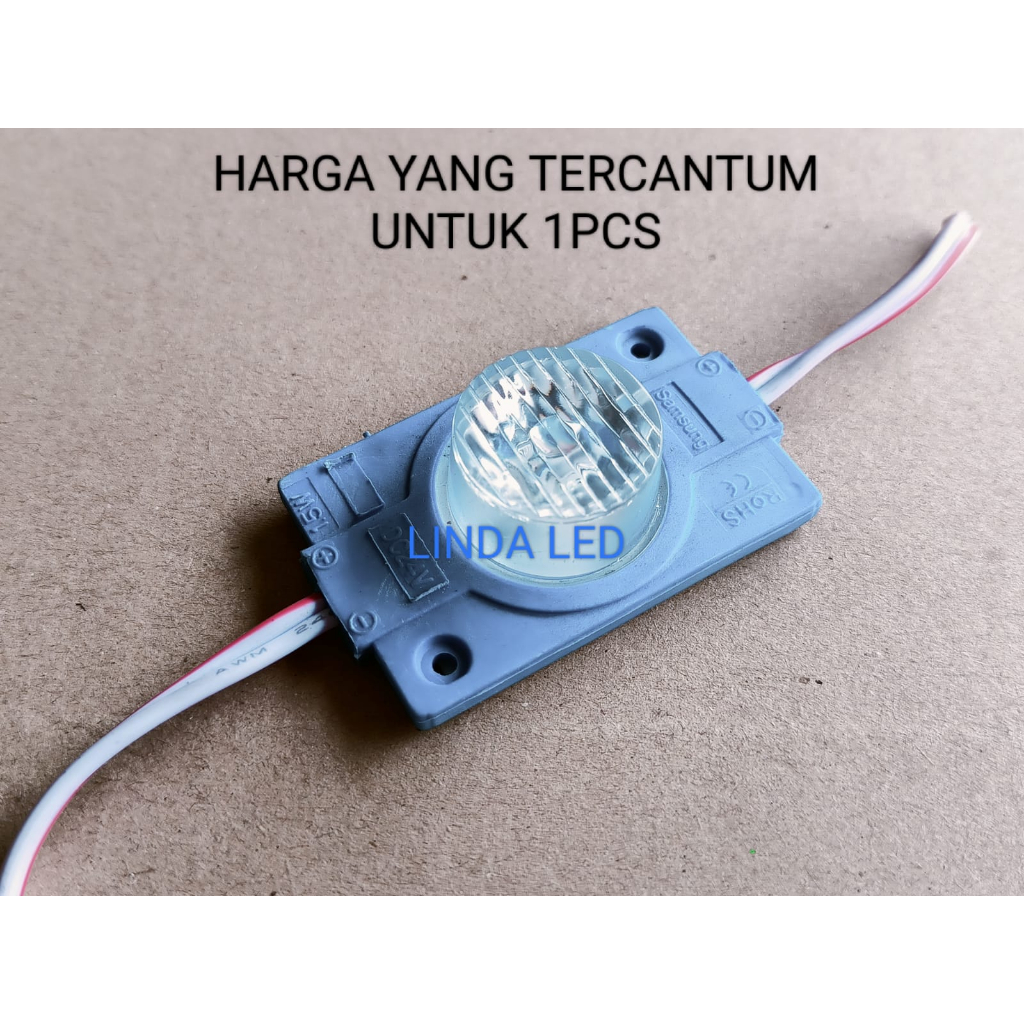 Jual LAMPU LED MODUL 1MATA 12VOLT dan 24VOLT 1.5 WATT WATERPROOF 1 MATA ...