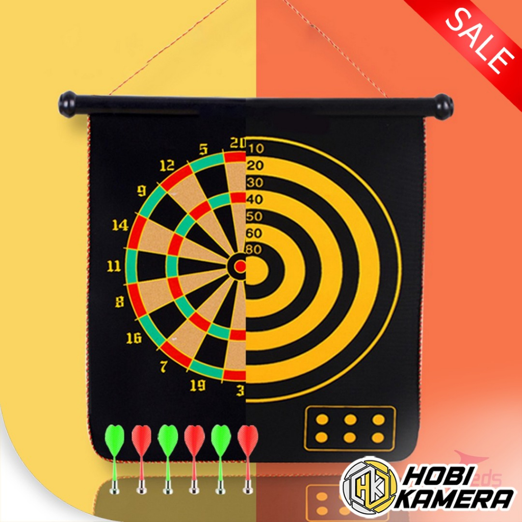 Jual Papan Dart Cocok Untuk Bermain Ukuran 17 Inch dengan 6 Panah ...