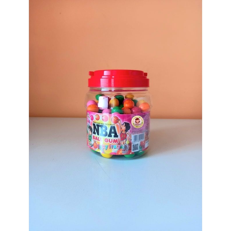 Jual .Permen karet jadul bulat warna warni Pusan NBA rasa buah tutti ...