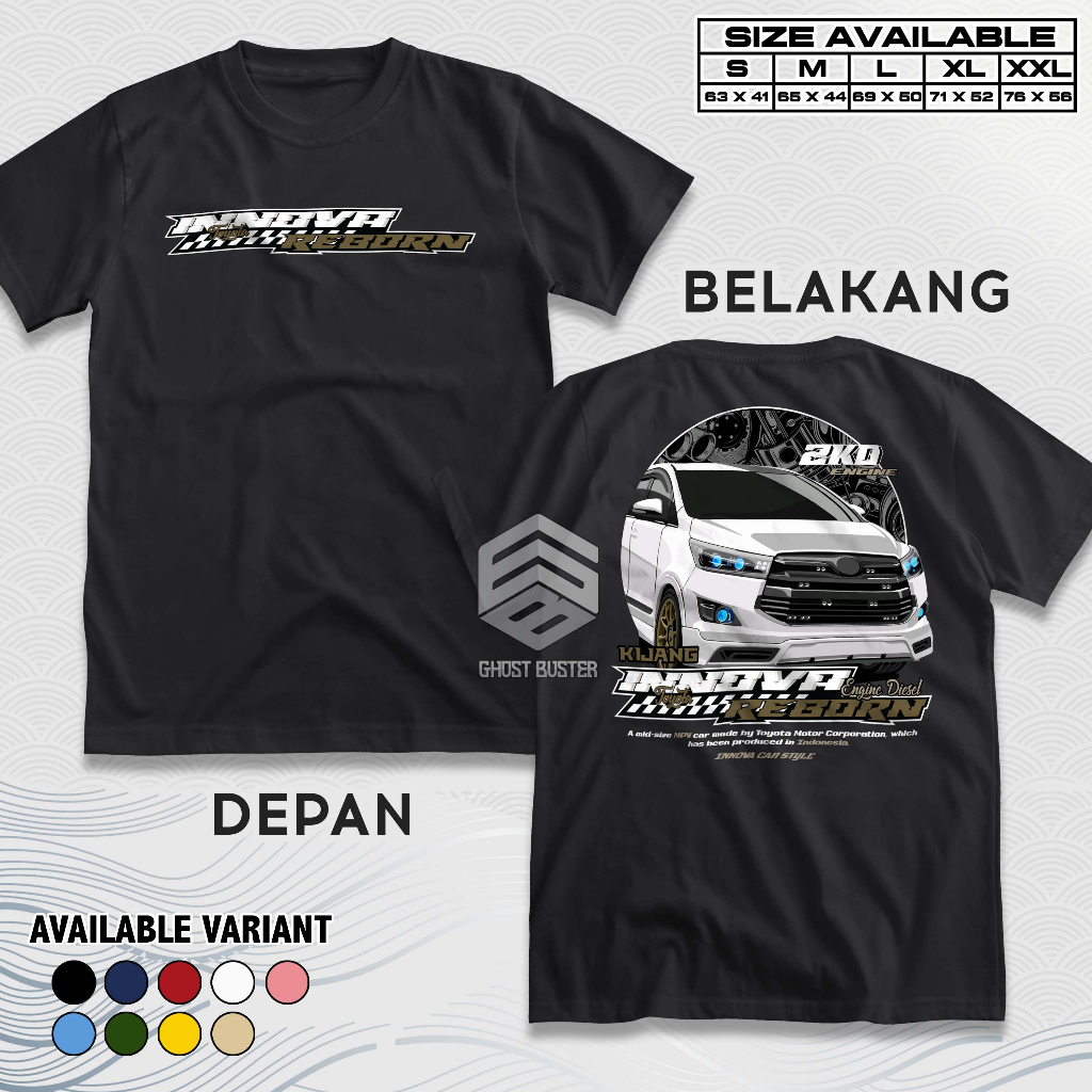 Jual Kaos Toyota Innova Reborn 2KD Engine Diesel Cumi Darat Baju Distro ...
