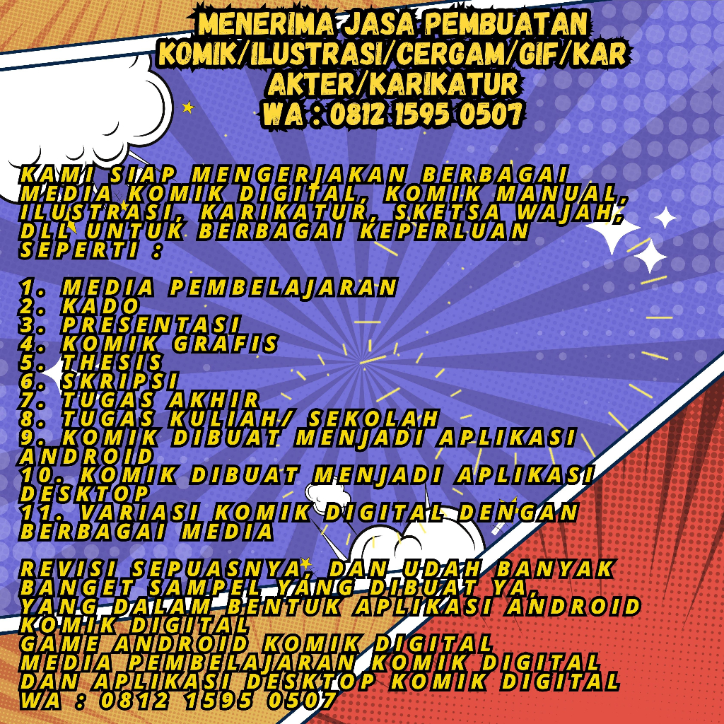 Jual JASA PEMBUATAN KOMIK MANGA STUDIO TERBAIK DAN PROFESIONAL, JASA ...