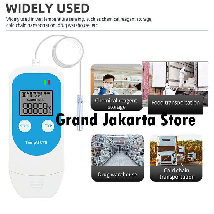 Jual Humidity Temperature Data Logger Tzone TempU07B Recorder PC Storage TEMPU-07B Suhu IP64 ...