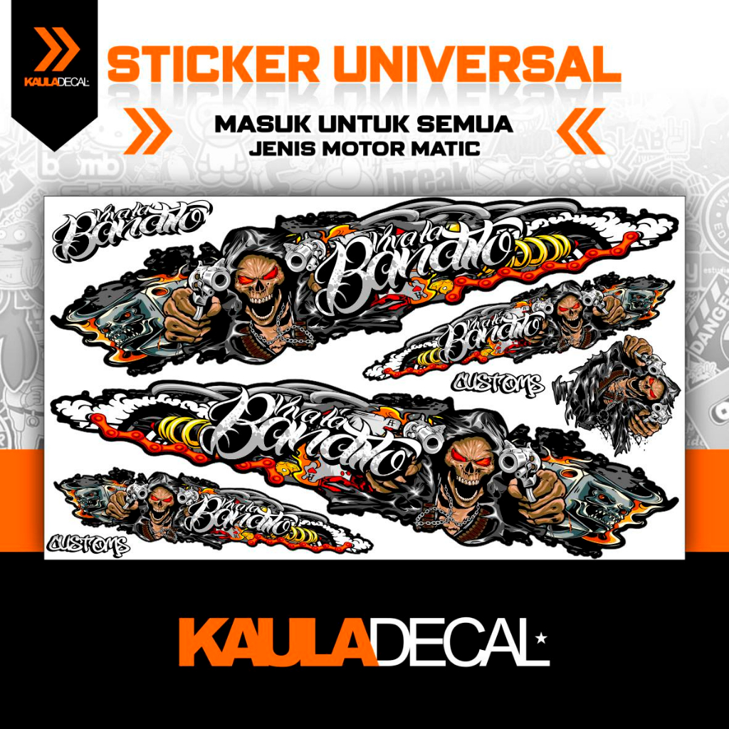 Jual STIKER STRIPING MOTOR ALL MATIC MOTIF 406 / UNIVERSAL MATIC ...