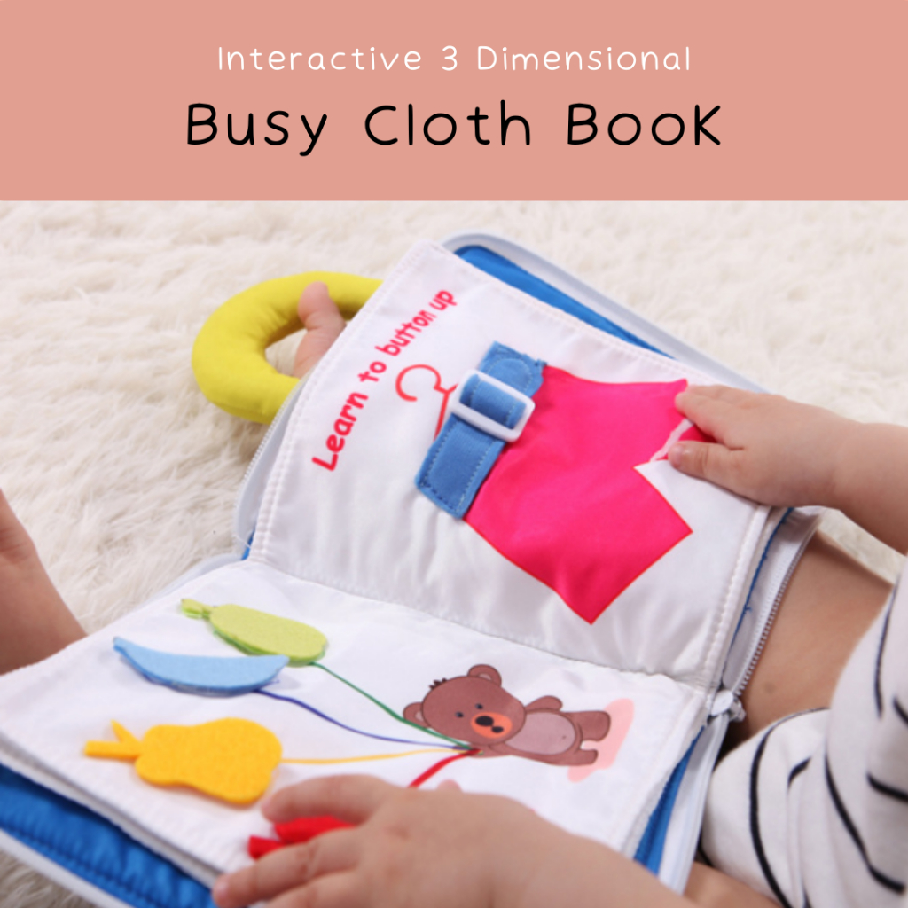 Jual Yelloo!! Interactive Cloth Busy Book Buku Kain 3D Edukasi ...