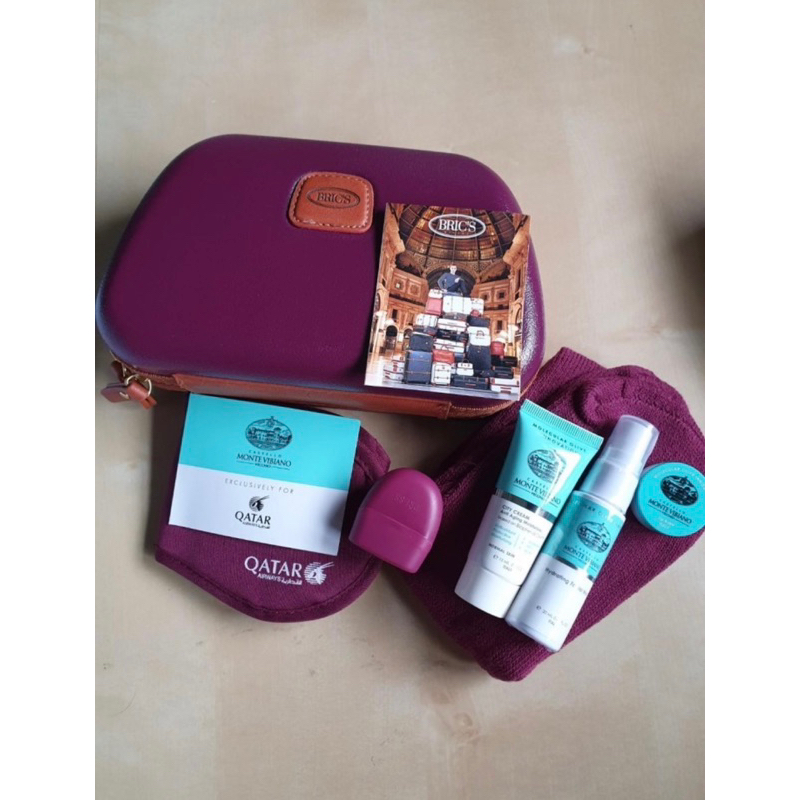 Jual AMENITY KIT BY QATAR AIRLINES BUSINESS CLASS | Shopee Indonesia