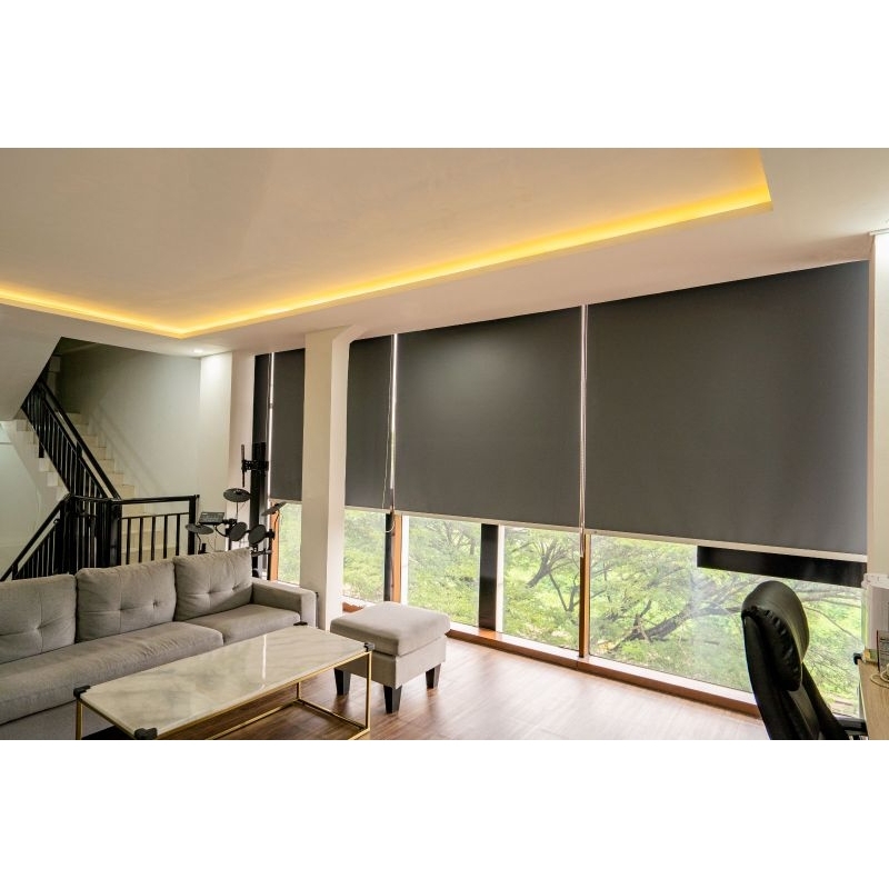 Jual Roller blinds blackout onna blue chain 38 seri 33xx tirai ...