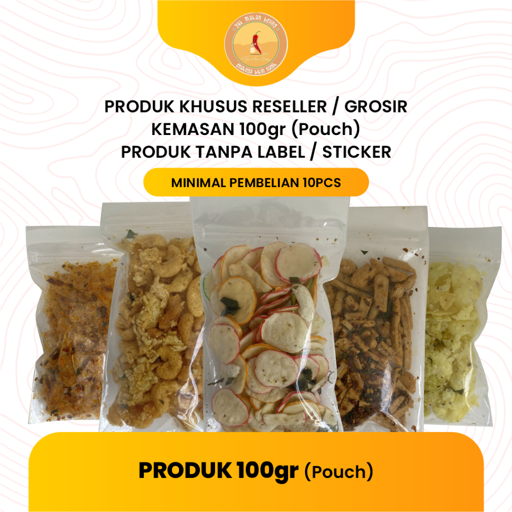 Jual PRODUK GROSIR Pouch (100 gram) Yukmakanbeling | Shopee Indonesia