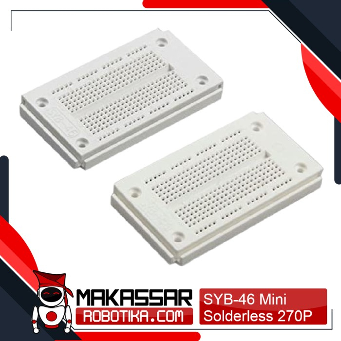 Jual Breadboard SYB-46 Mini Solderless 270P | Shopee Indonesia