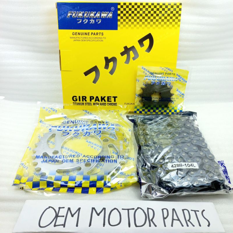 Jual Gear Set Jupiter Z Gir Paket Jupiter Z Burhan ORI ASLI FUKUKAWA ...