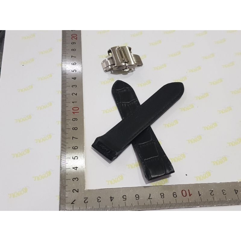 Jual STRAP|TALI & BUCKLE JAM CAR TIER SAN TOS XL LUG 23.3mm BLACK LOGO ...