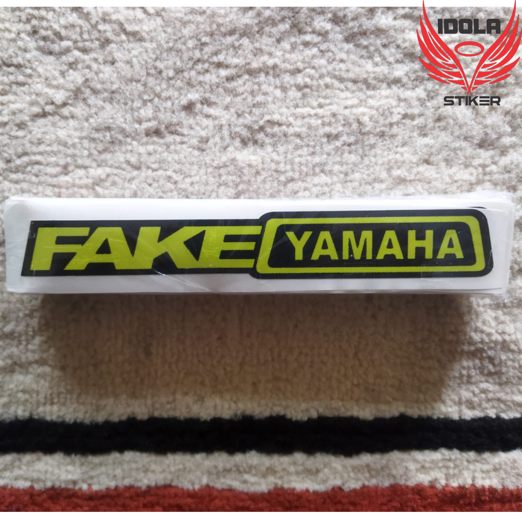 Jual Stiker Kata Fake Yamaha Vinyl Cutting Helm - Stiker kata Fake ...