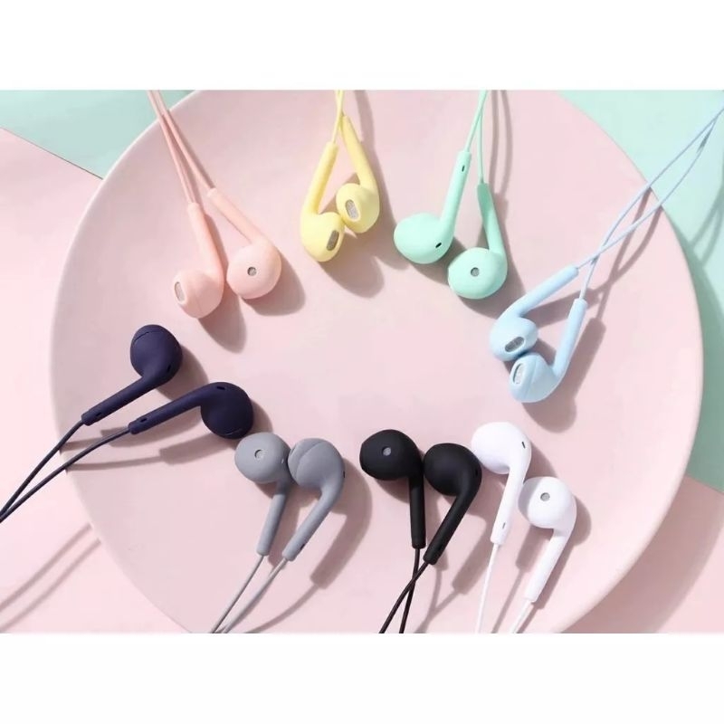 Jual HEADSET MACARON U19 HIFI Stereo Extra Bass Handsfree Mate ...