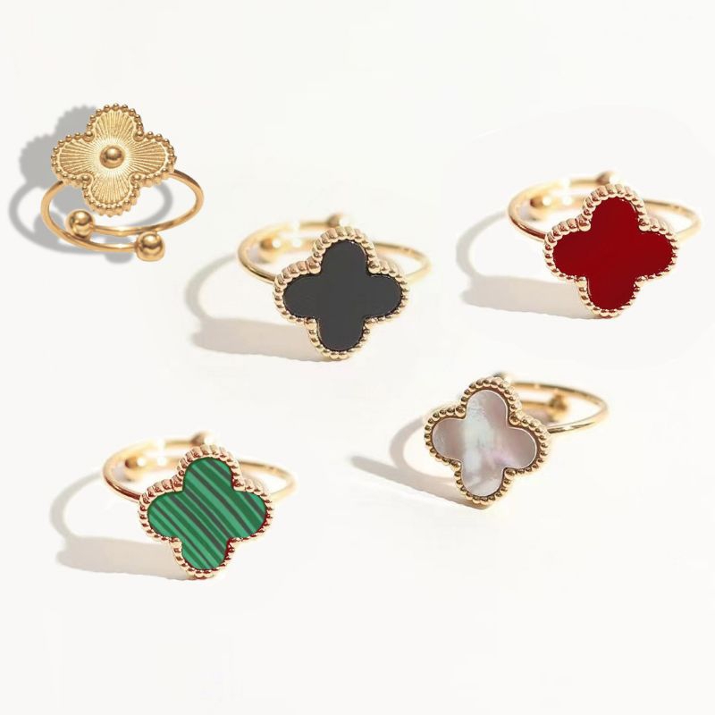 Jual Cincin clover resizeable semua ukuran bisa titanium anti karat ...