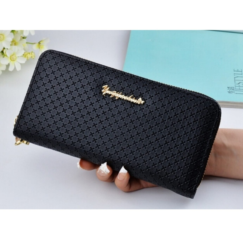 Jual DOMPET PANJANG WANITA MURAH KEKINIAN RESLETING UANG SLOT KARTU KOIN GERELLA TALI PENDEK ...
