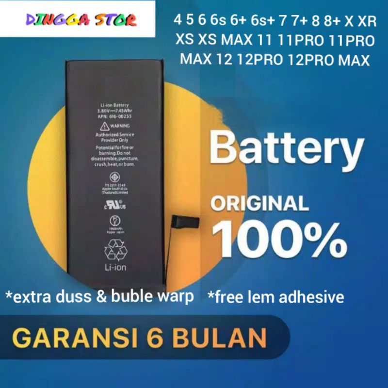 Jual BATTERY BATRE BATRAI BATERAI IP 4 5 6 6G 6S 6+ 6S+ 7 7+ 8 8+ X XR ...