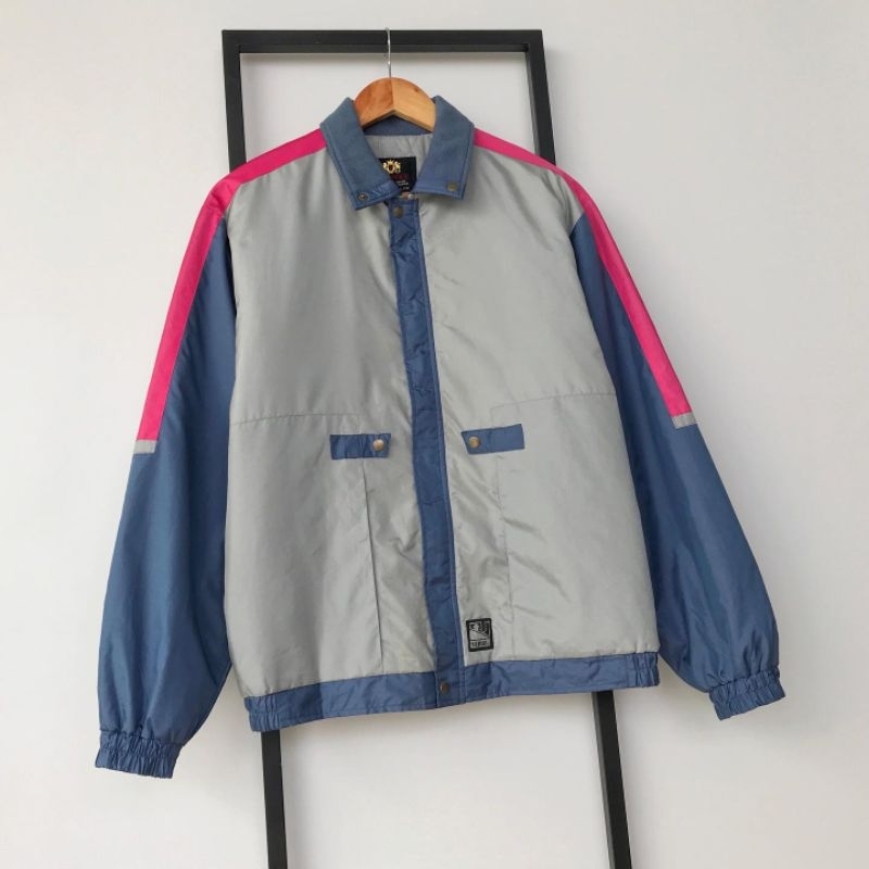 Jual Jaket Windbreaker Vintage 90s VAROZ Original Colorblock Parasut ...