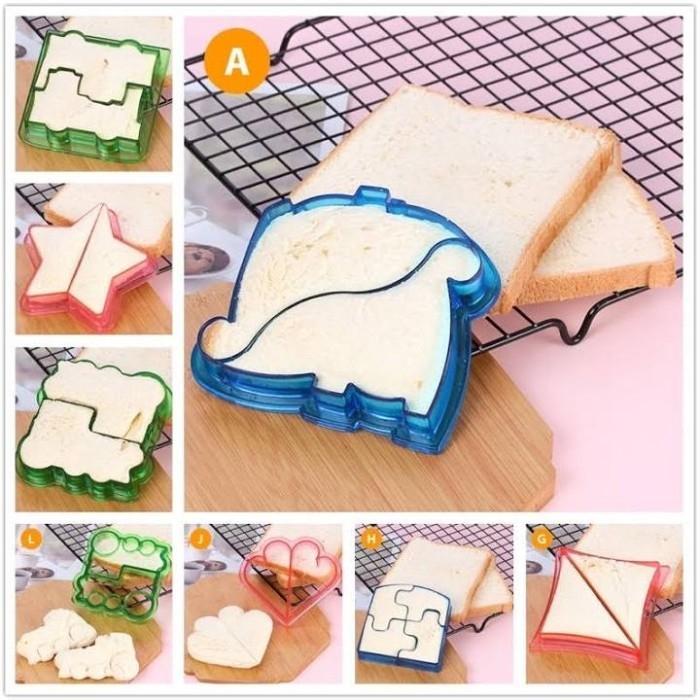 Jual Cetakan Roti Sandwich Cetakan Pemotong Roti Sandwich Bread Cutter ...