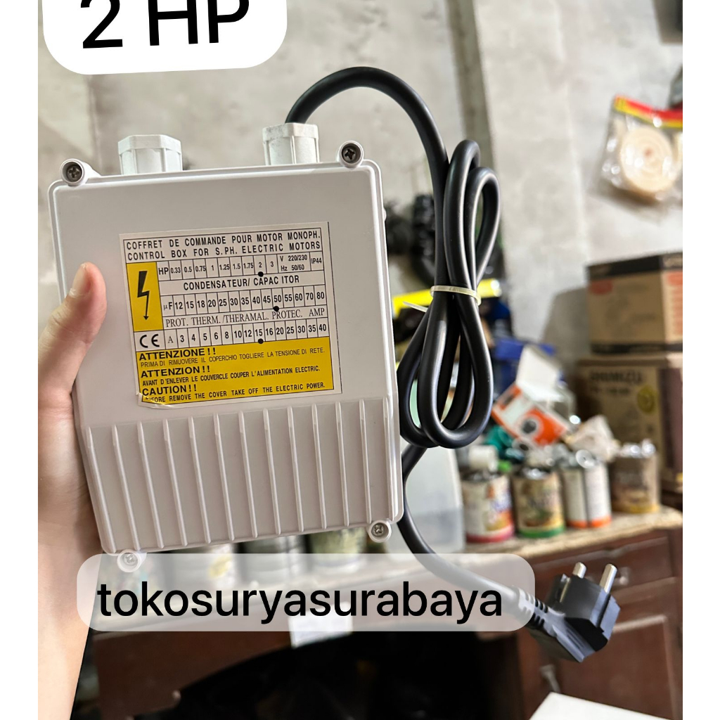 Jual Spare Part Submersible 2 HP Control Box 4" 2 HP kapasitor 50 uf ...