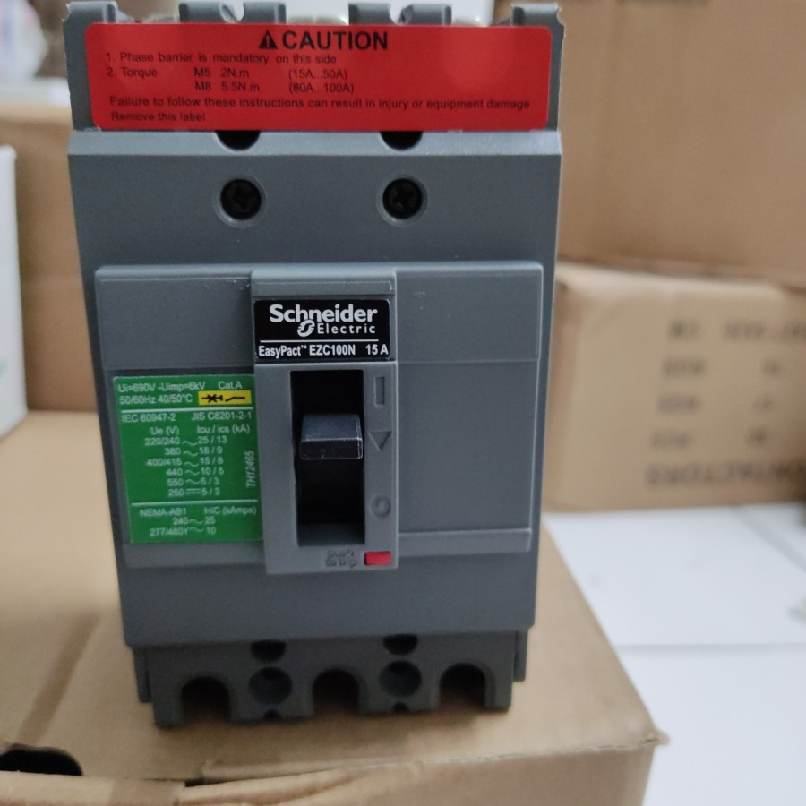 Jual MCCB Schneider EZC100N 3x60A EZC100N3060 EZC 100 N 3P 60A EasyPact ...