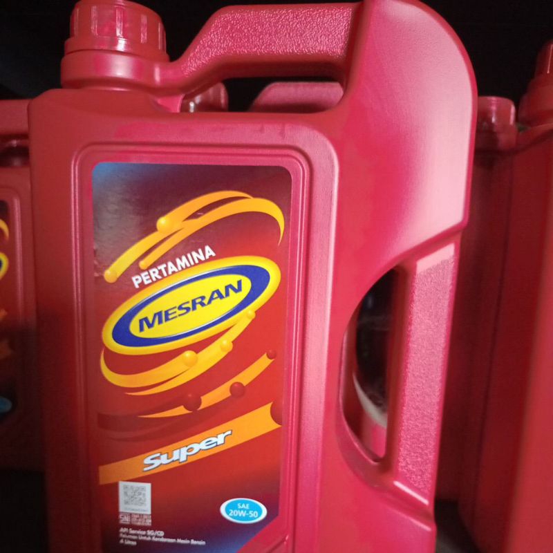 Jual MESRAN SUPER 20W-50 4Liter (DIJAMIN ORIGINAL) | Shopee Indonesia