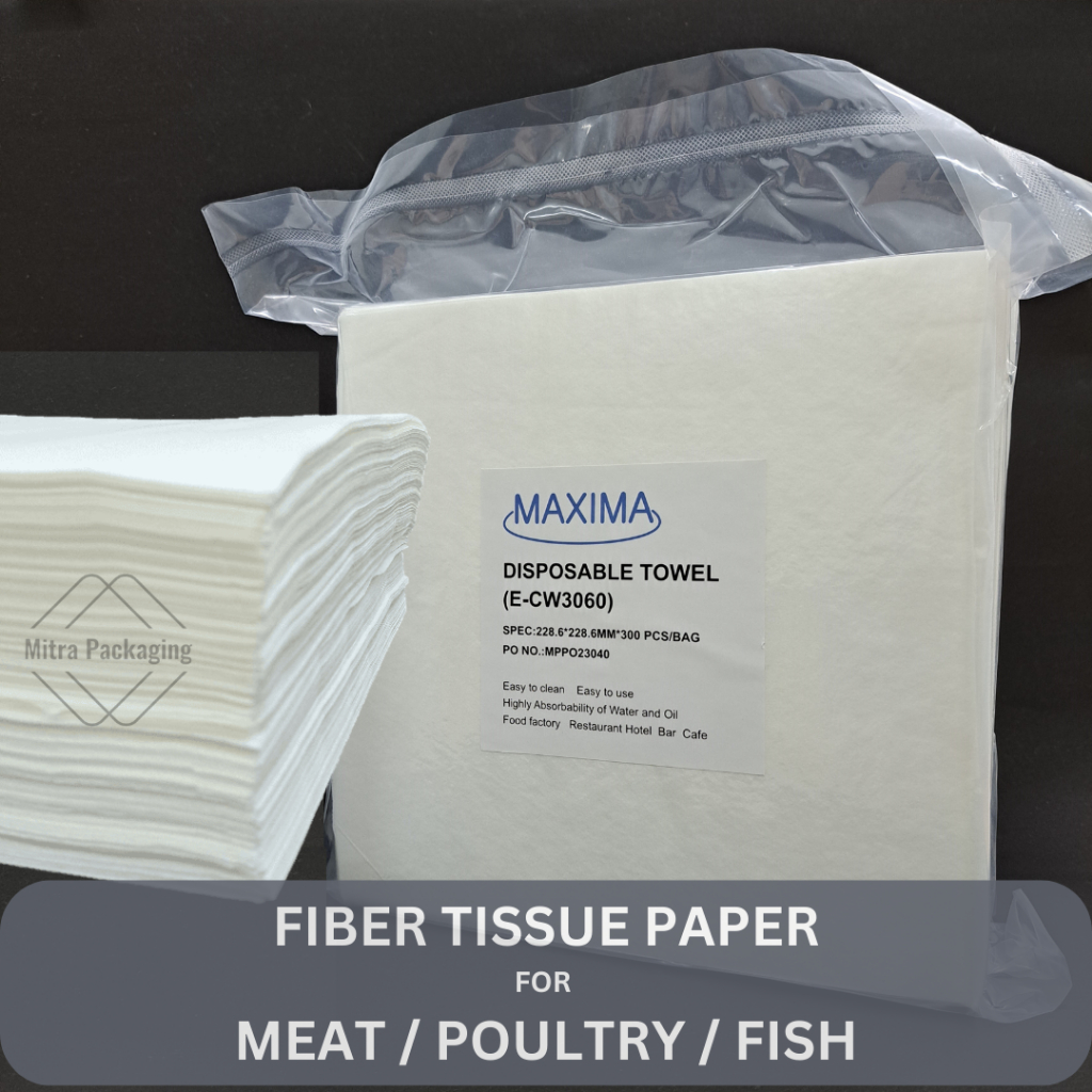 Jual Fiber Tissue Paper / Disposable Towel / Penyerap cairan makanan ...