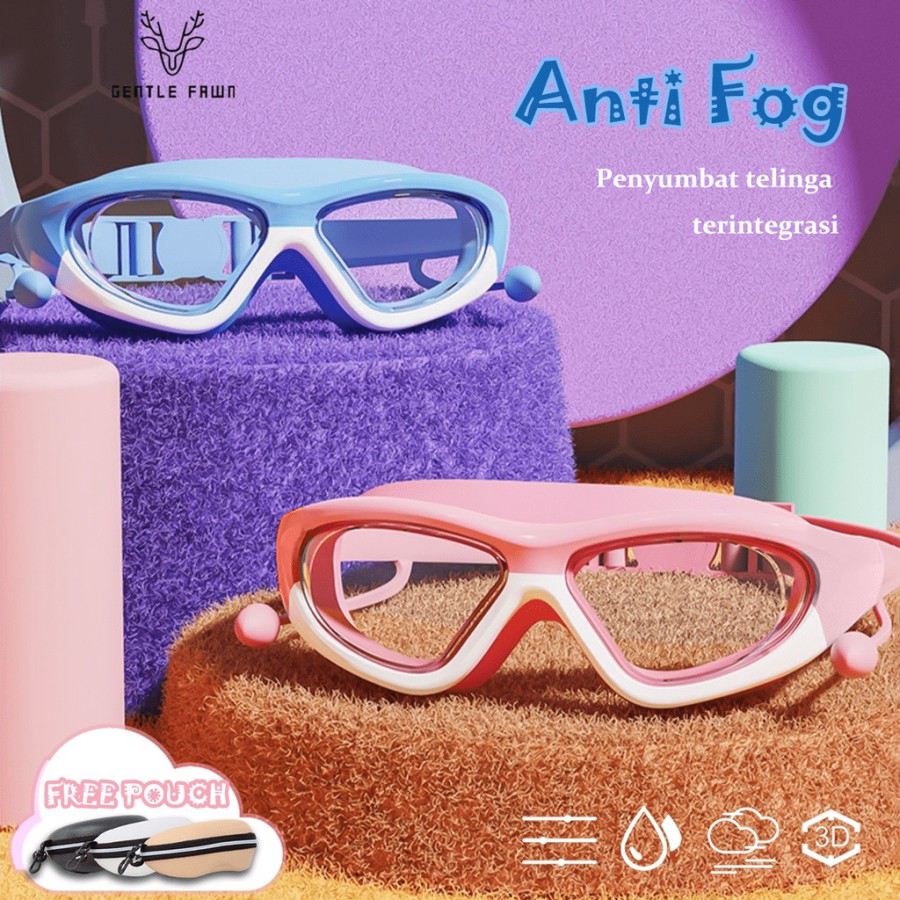 Jual Gentle Fawn Kacamata Renang Anak & Remaja / Swimming Goggles Anti ...