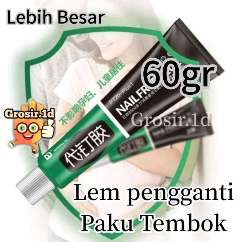 Jual LEM PENGGANTI PAKU TEMBOK - NAIL FREE GLUE TERTELL | Shopee Indonesia