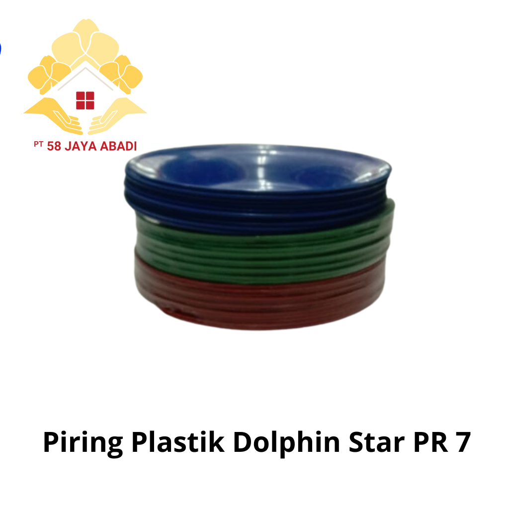 Jual [COD] PIRING PLASTIK (12 PCS) (7 inci) [DOLPHIN] MURAH | Shopee Indonesia