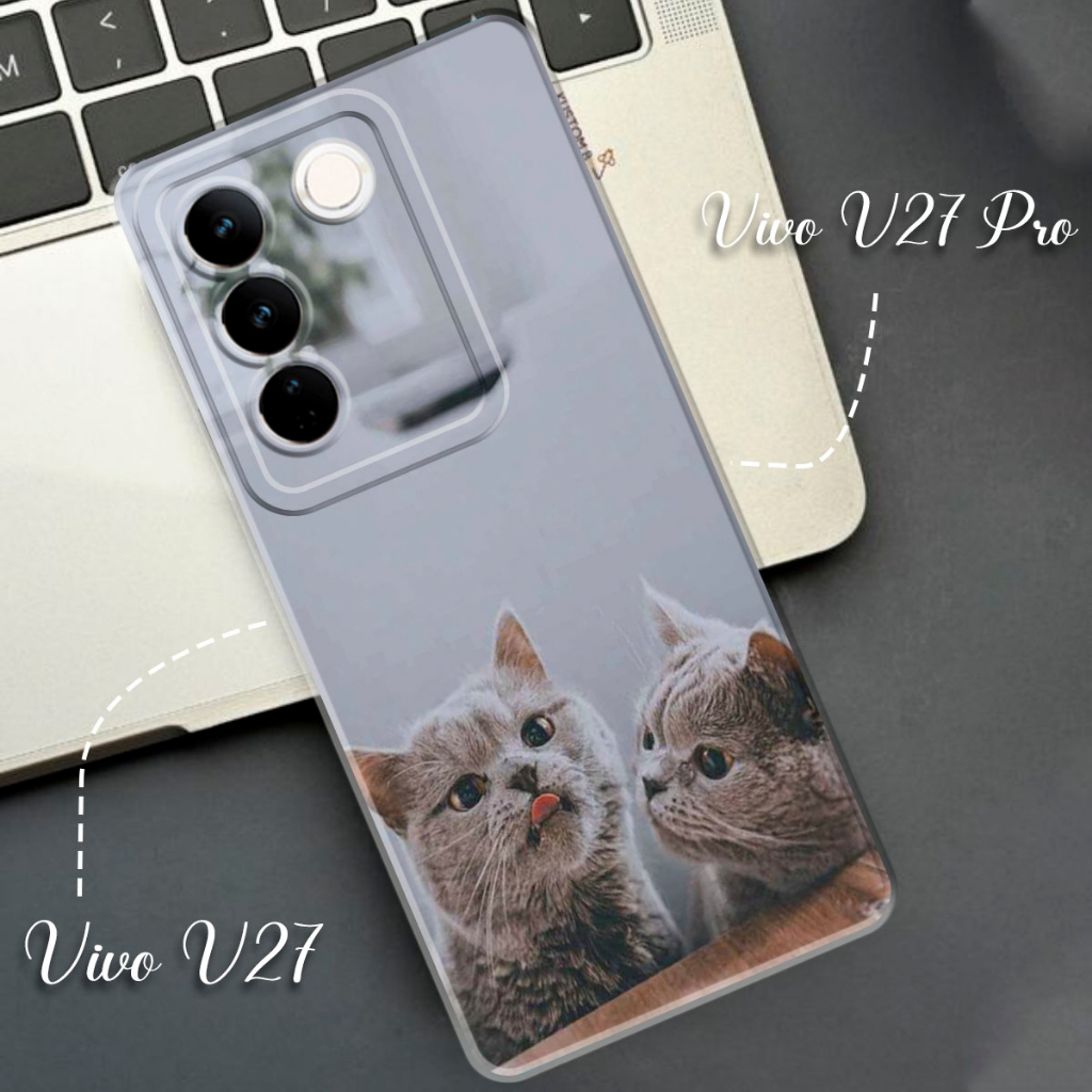 Jual Casing Hp Vivo V27/V27 PRO - [Fashion Case Kucing Cute] - Case Hp ...