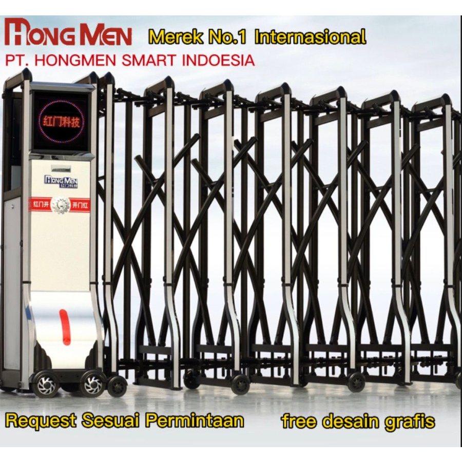 Jual PAGAR OTOMATIS/ AUTOMATIC RETRACTABLE GATE/ AUTOMATIC FOLDING GATE ...