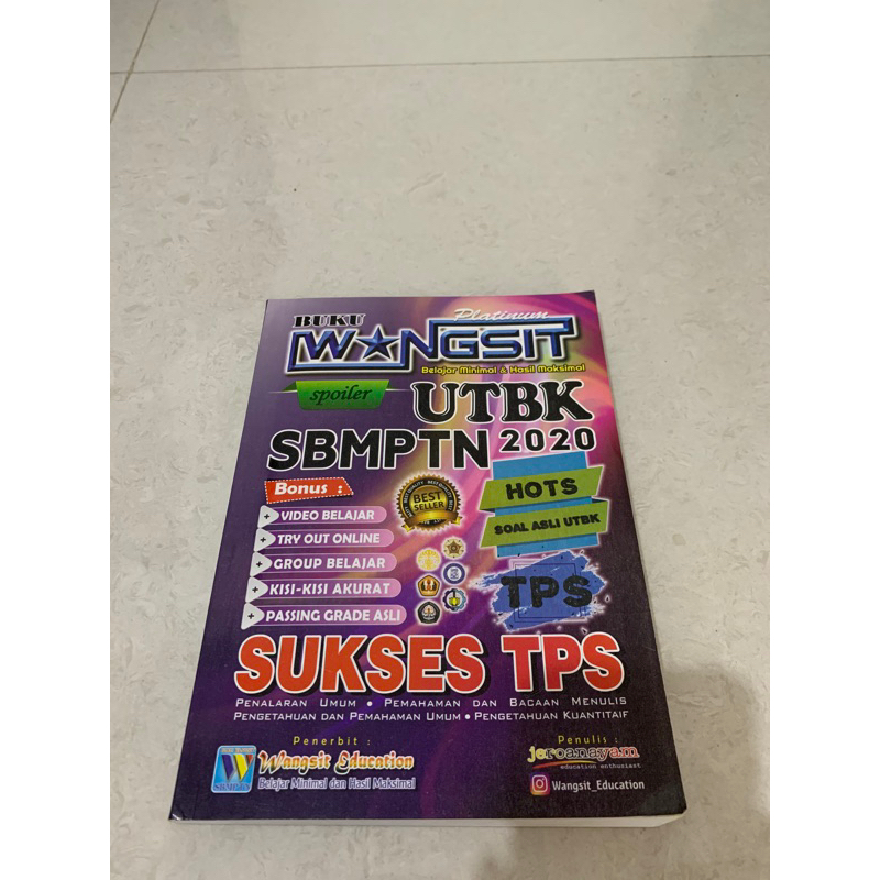 Jual buku SNBT UTBK TPS WANGSIT 2024 | Shopee Indonesia Jual buku SNBT UTBK TPS WANGSIT 2024 | Shopee Indonesia