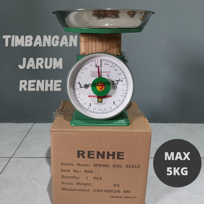 Jual Timbangan duduk jarum Renhe 5 kg | Shopee Indonesia