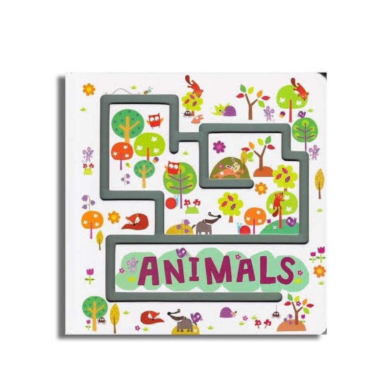 Jual animals flap and trace book finger tracing baby book kids buku ...