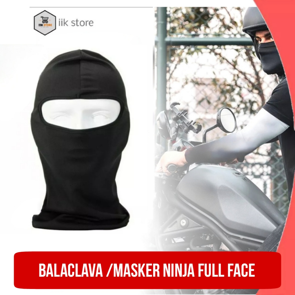 Jual Masker Ninja Full Face Balaclava Masker Berkendara Masker Motor ...